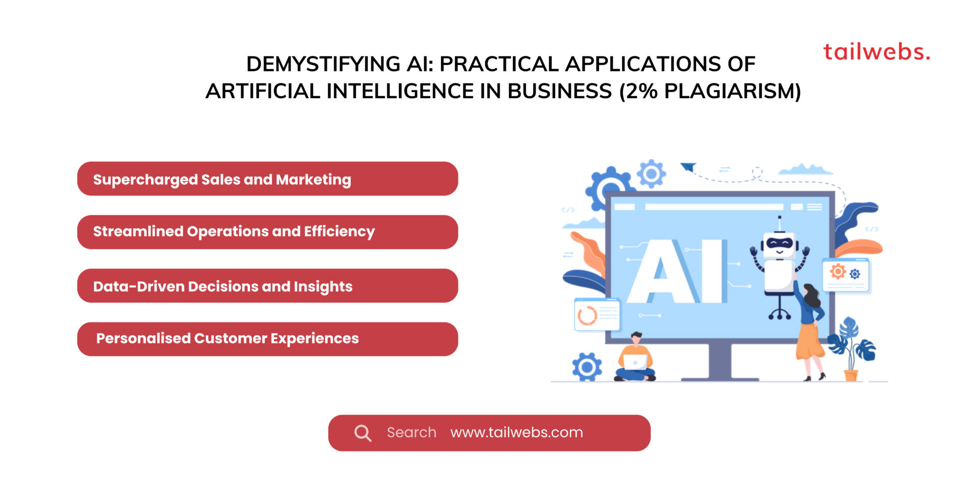 Demystifying AI: Practical Applications of Artificial Intelligence in Business - Tailwebs